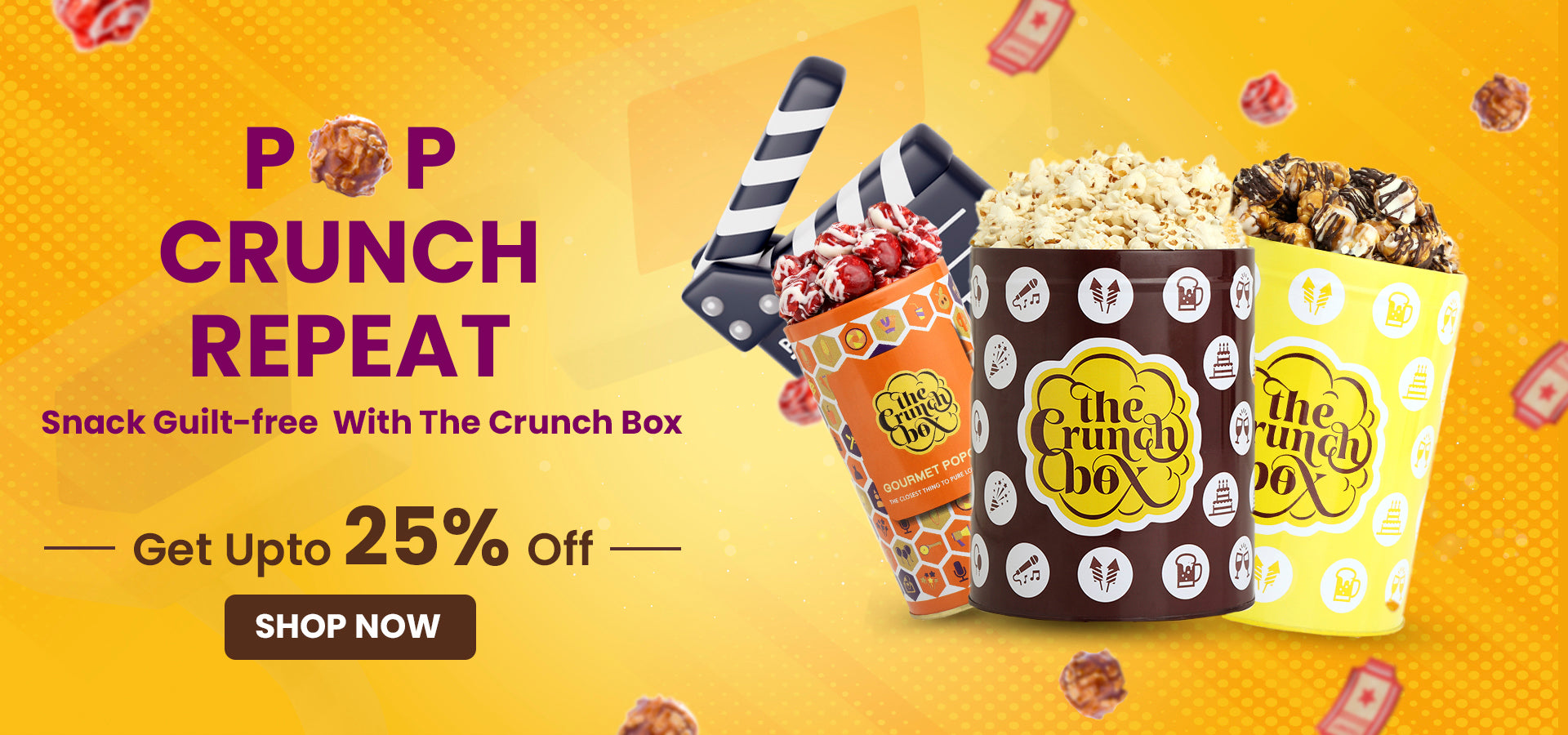 The Crunch Box Premium Gourmet Popcorn, Makhanas, Nuts & Seasonings ...